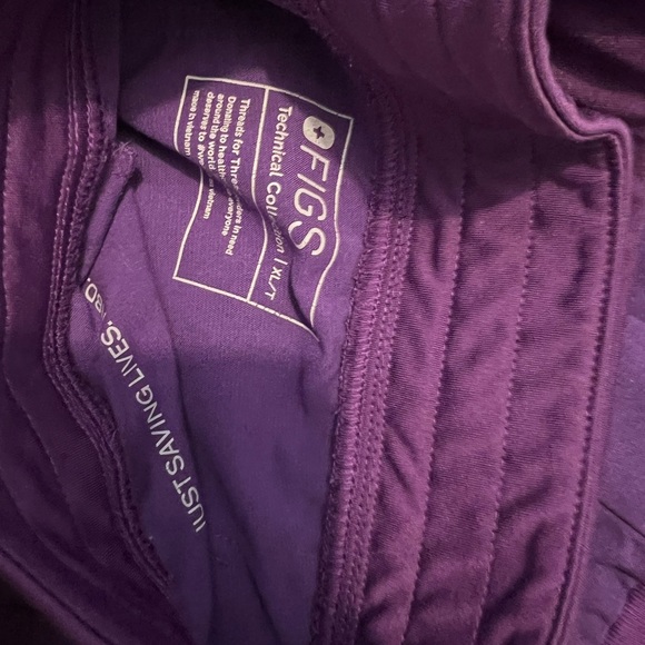 Figs | Other | Figs Purple Top And Purple Bottoms Small Ink Stain To ...